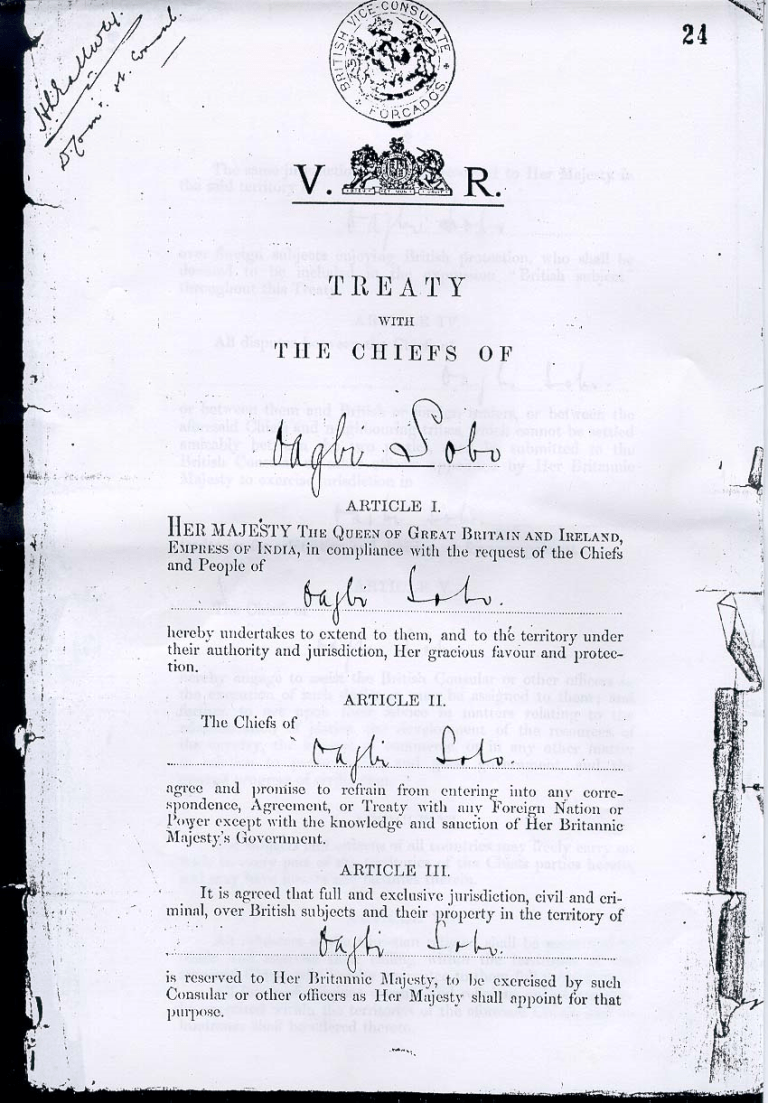 August 16, 1893 British Colonial Treaty with Oagbi – Urhobo Historical ...